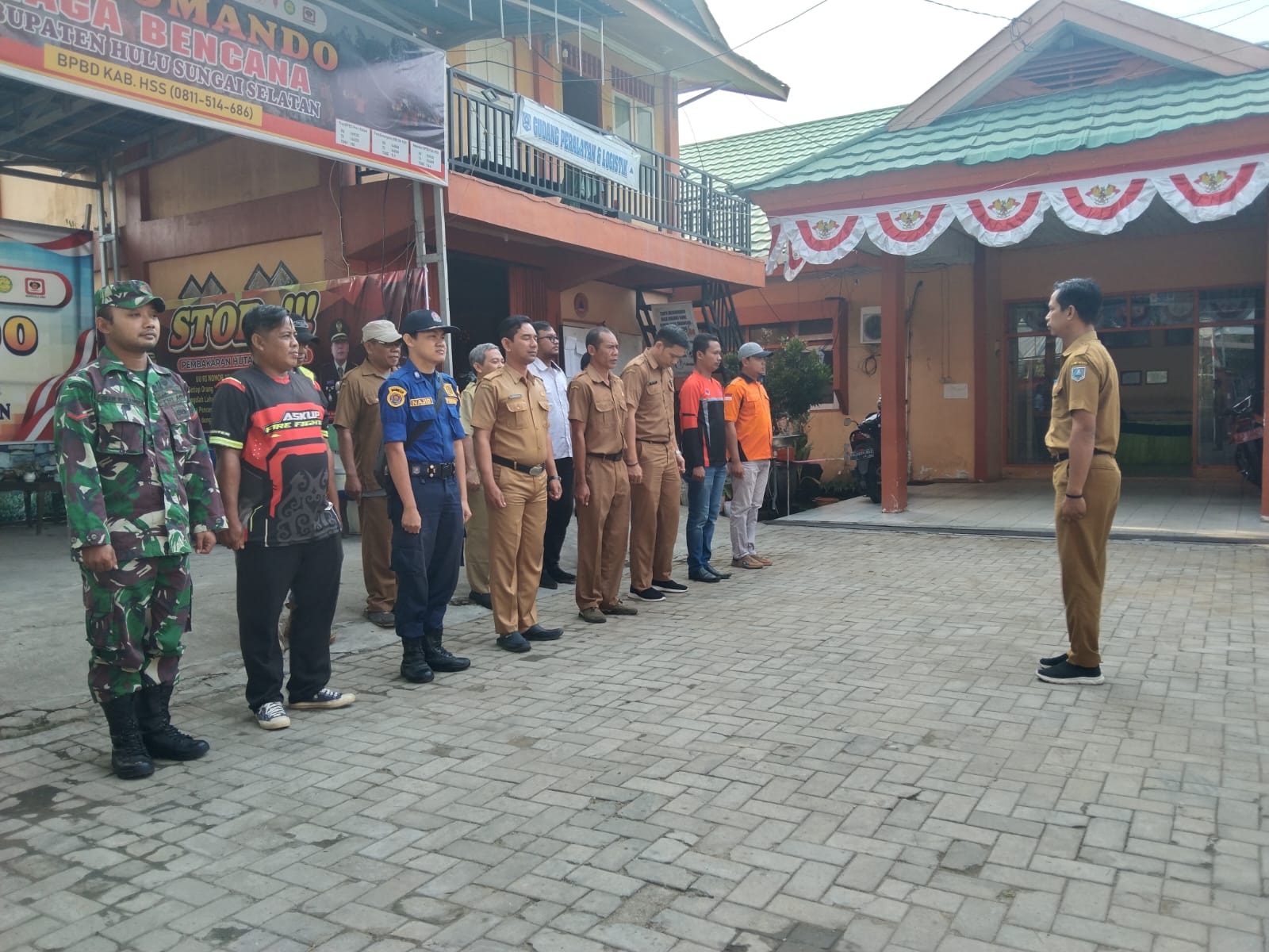 APEL PAGI SIAGA BENCANA KARHUTLA – BPBD